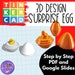 Learn to Create 3D Print Files With Tinkercad: Mini Bundle 3 Easter Egg ...
