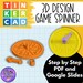 Learn to Create 3D Print Files With Tinkercad: Game Spinner Numbers or ...
