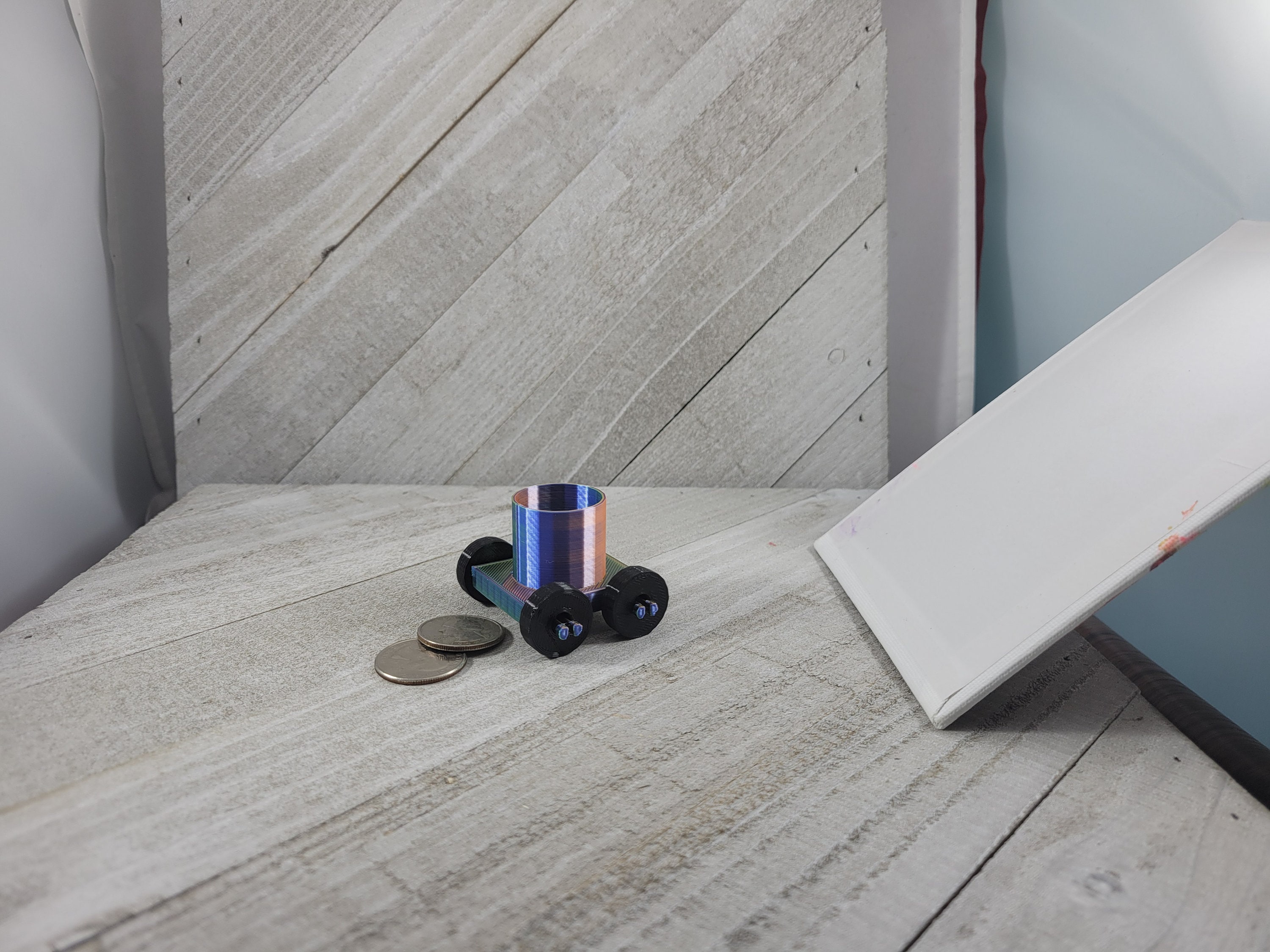 Learn to Create 3D Print Files With Tinkercad: Quarter Car for Force ...