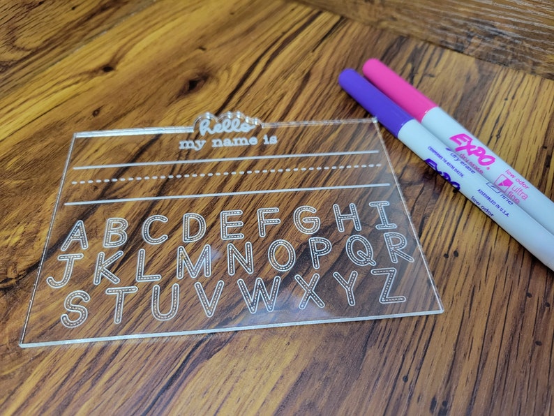 Acrylic Handwriting Board SVG File for Glowforge or Laser Cutter - Etsy