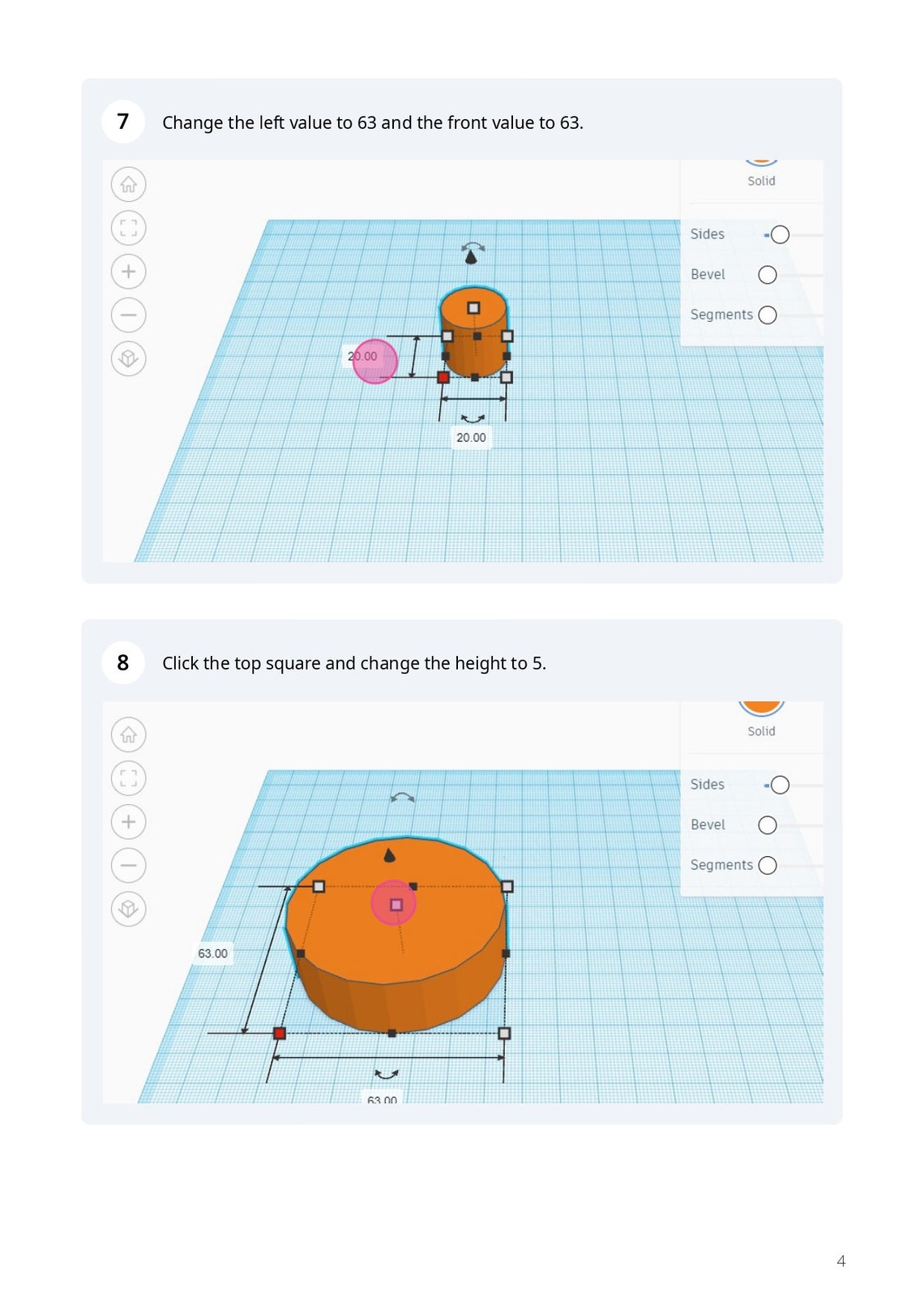 Learn to Create 3D Print Files With Tinkercad: Game Spinner Numbers or ...