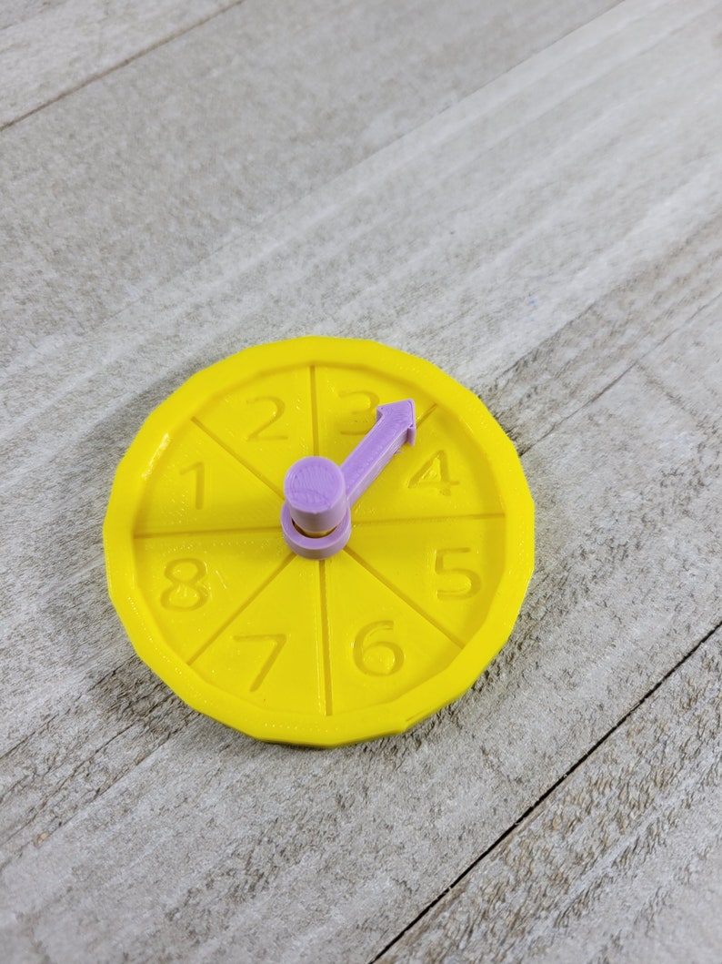 Learn to Create 3D Print Files With Tinkercad: Game Spinner Numbers or ...