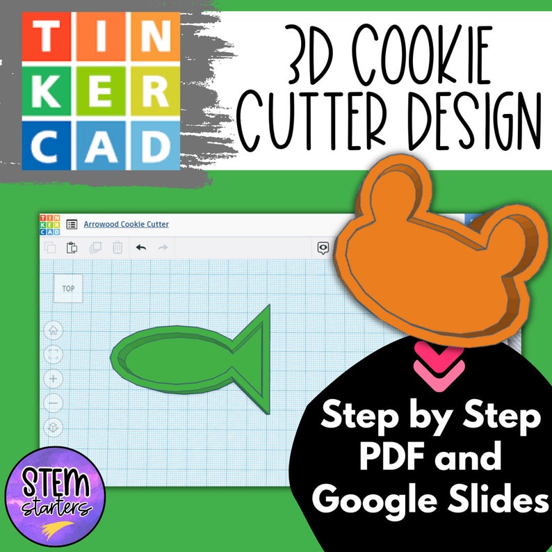 Master 3D Print Design With Tinkercad: Cookie Cutter Tutorial Kit for Tech Classes, Coding Clubs ...