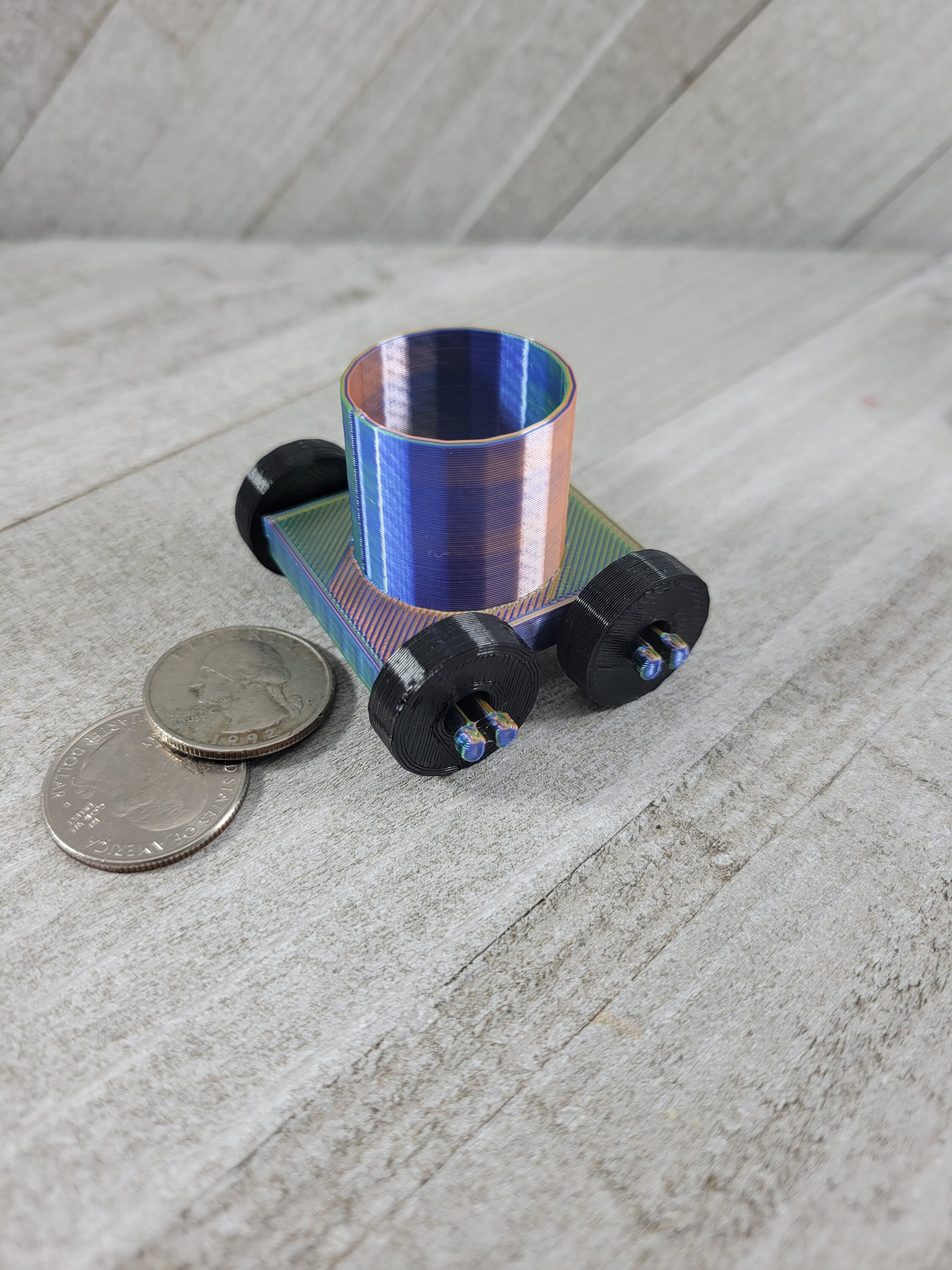 Learn to Create 3D Print Files With Tinkercad: Quarter Car for Force ...