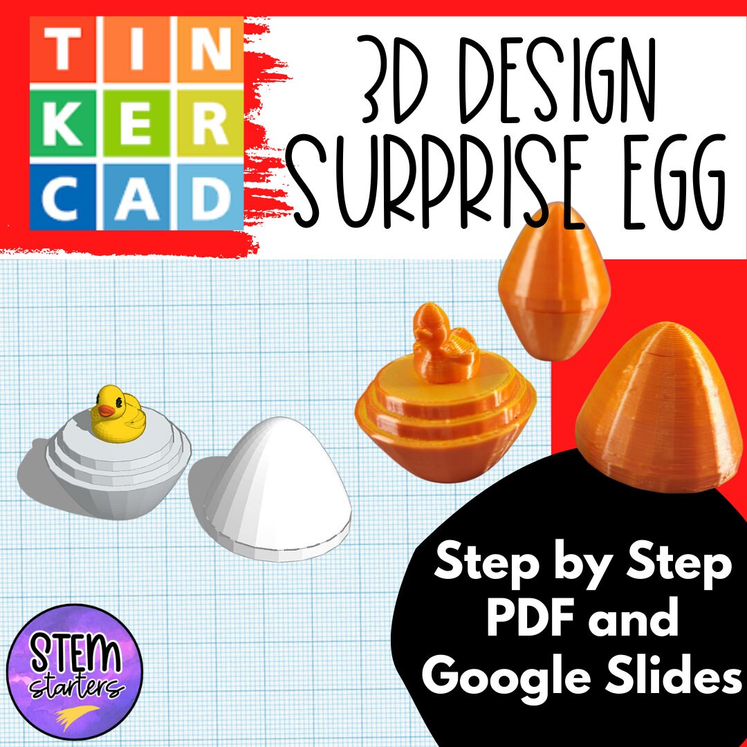 Learn to Create 3D Print Files With Tinkercad: Surprise Easter Egg With ...