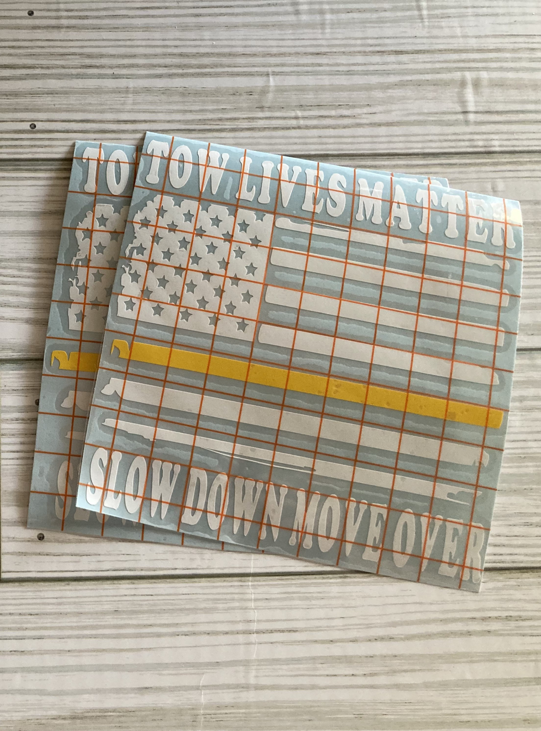 Tow Lives Matter Vinyl Decal/slow Down/move Over/yellow Line/ Car Decal ...