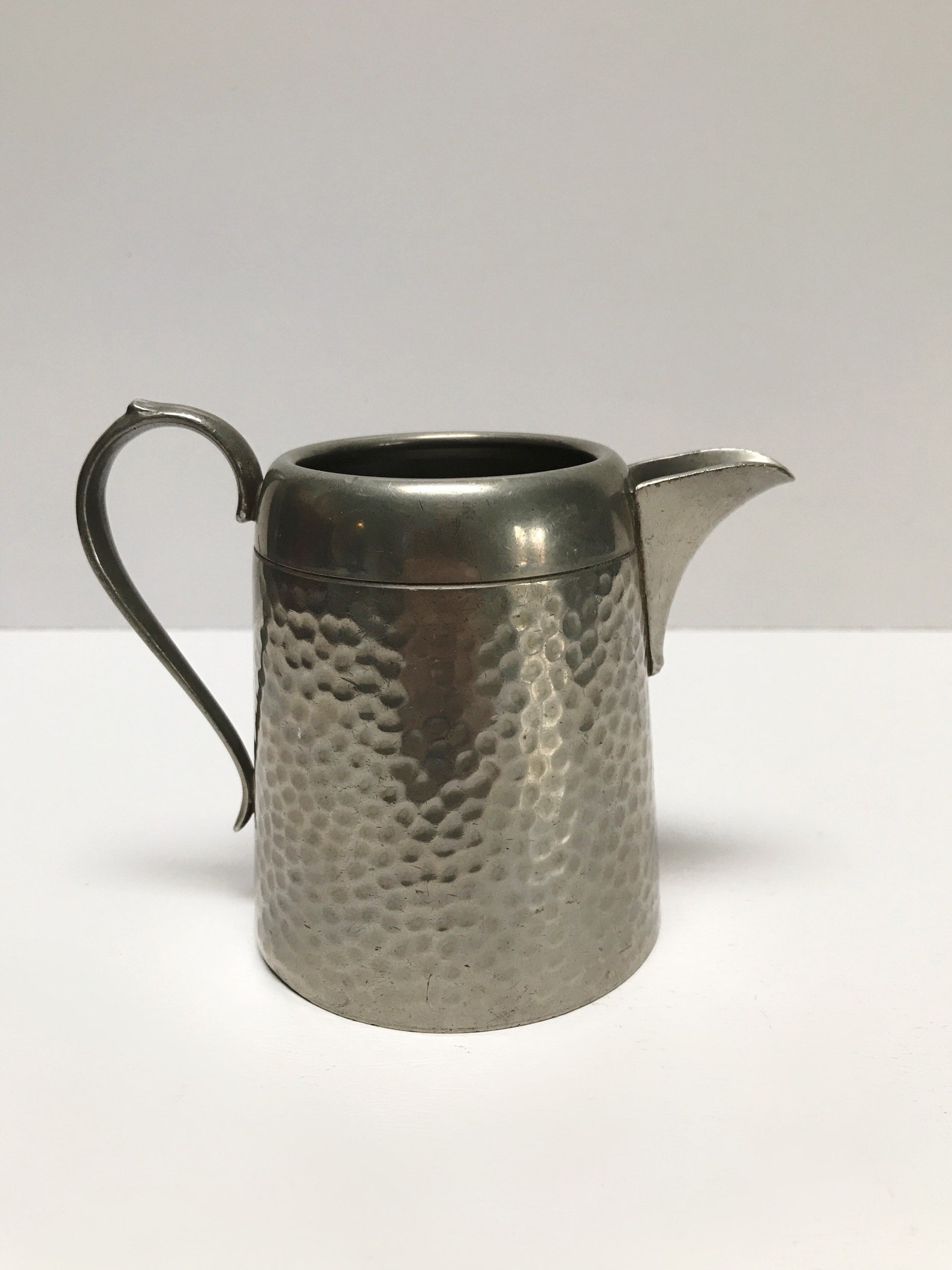 Vintage Pewter Sugar and Cream Set Argent Hammered Pewter | Etsy