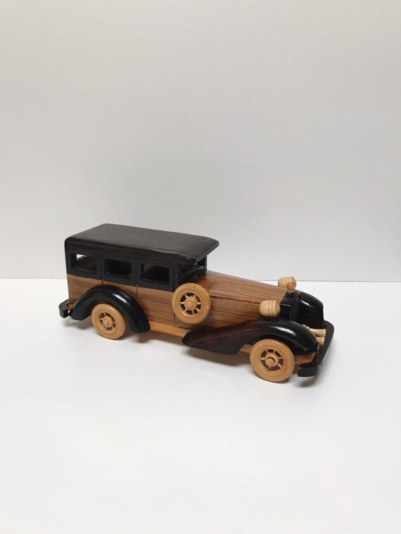 Vintage 12 Hand Made Wooden Car Figurine Hand Crafted | Etsy