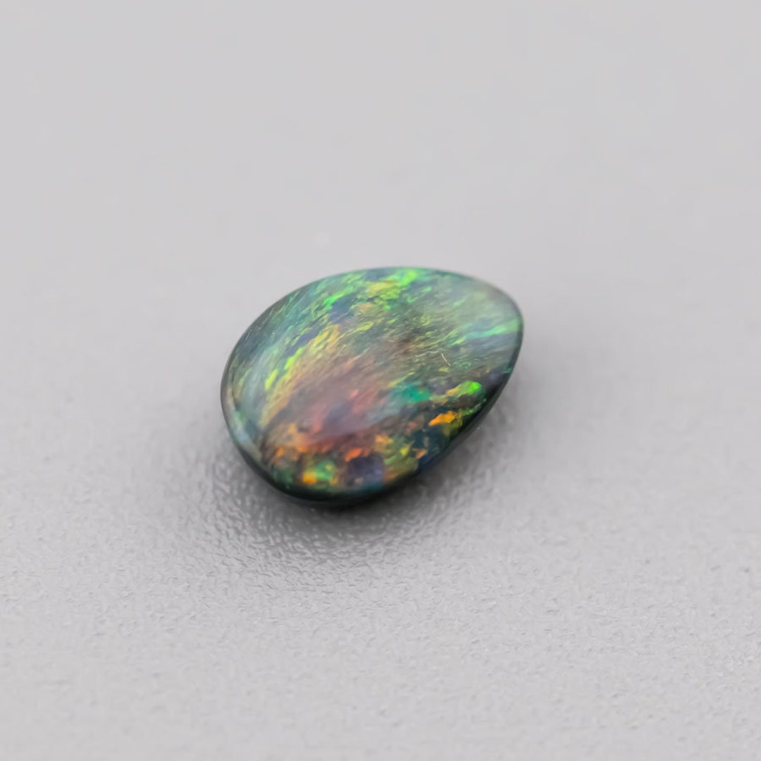 Natural Australian Black Opal Loose Gemstone 0.70ct Unmounted Gemstone ...