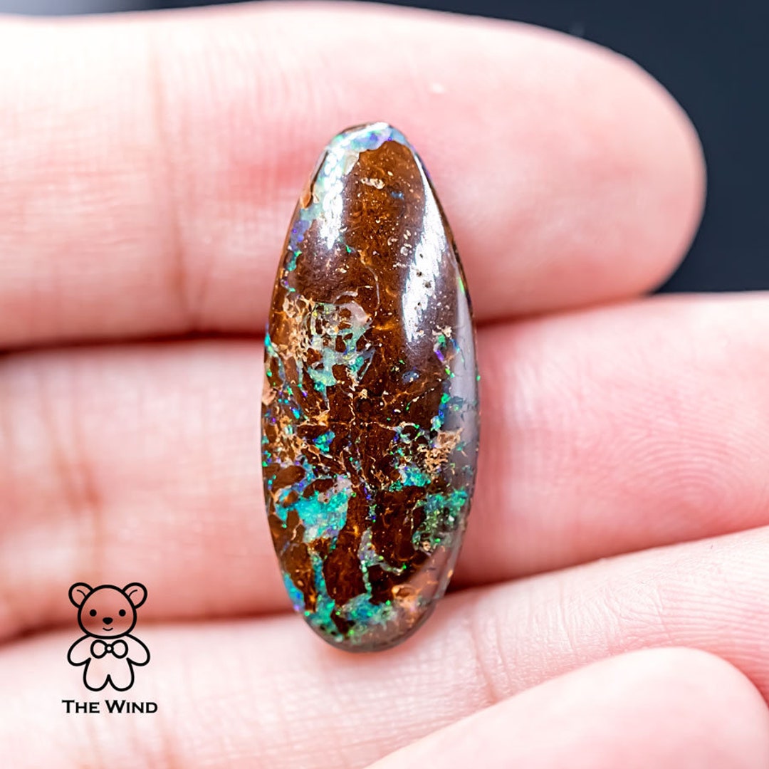 Natural Australian Boulder Opal Gorgeous Color & Pattern 13.68 Carat ...