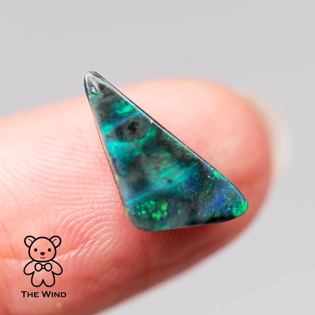 Natural Australian Boulder Opal Gorgeous Color & Pattern 1.25 Carat ...