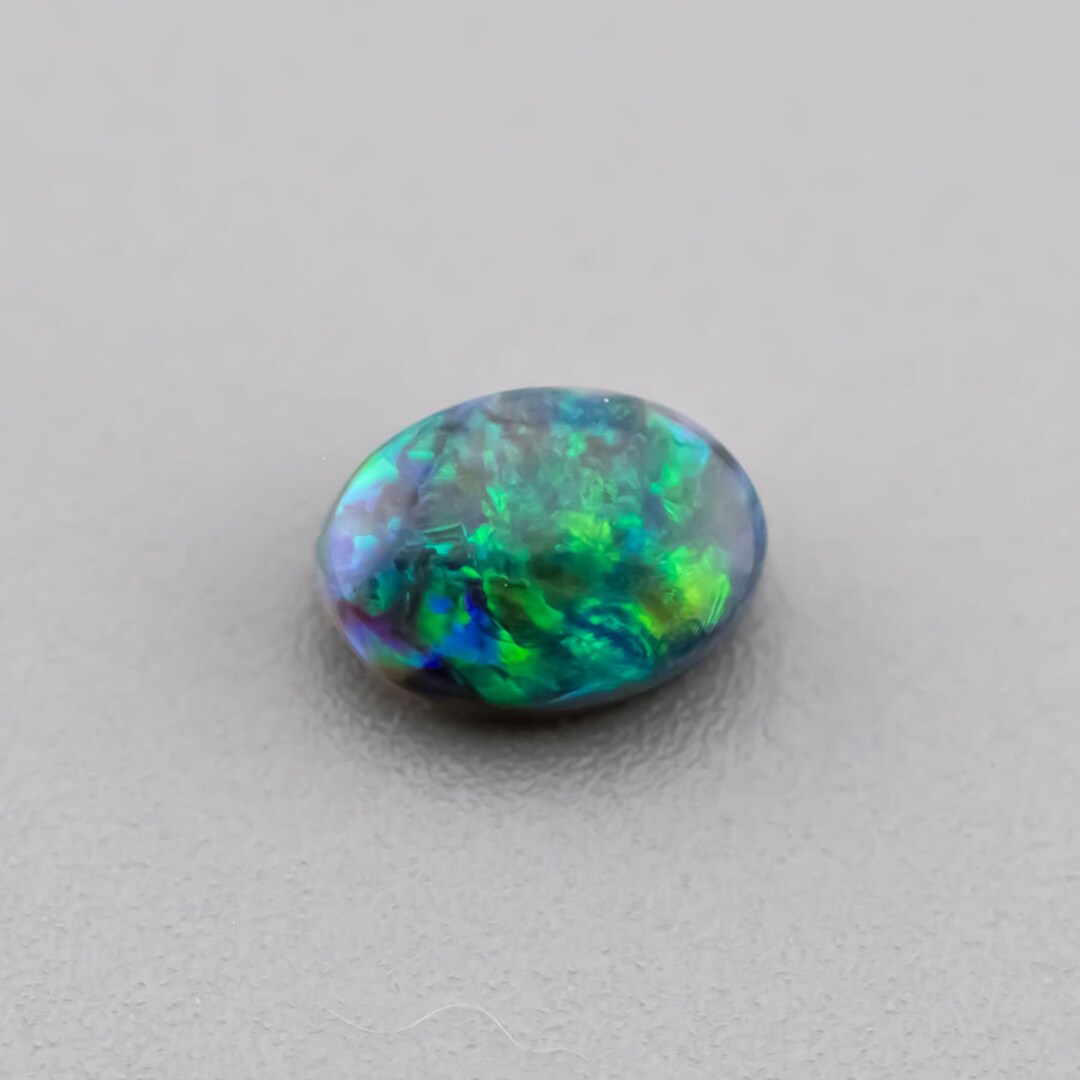 Natural Australian Black Opal Loose Gemstone 0.96ct Unmounted Gemstone ...