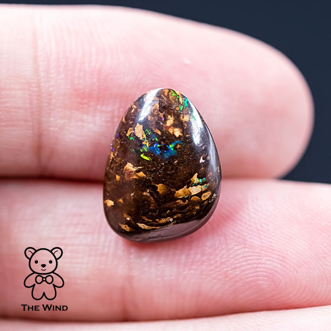 Natural Australian Boulder Opal Gorgeous Color & Pattern 7.19 Carat ...