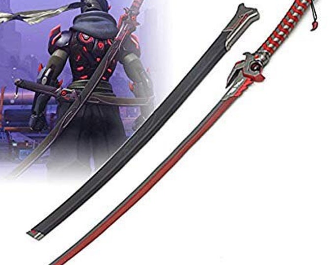47" Metal Overwatch Oni Genji Skin Muramasa Swords 1:1 Props Replica ...