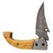 7.25 Pakka Wood Handle Folding Pocket Knife Hunting 100% Authentic ...