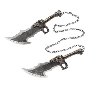 21.3” Kratos God of War Twin Blades of Choas Knife Dagger Sword Chaos ...