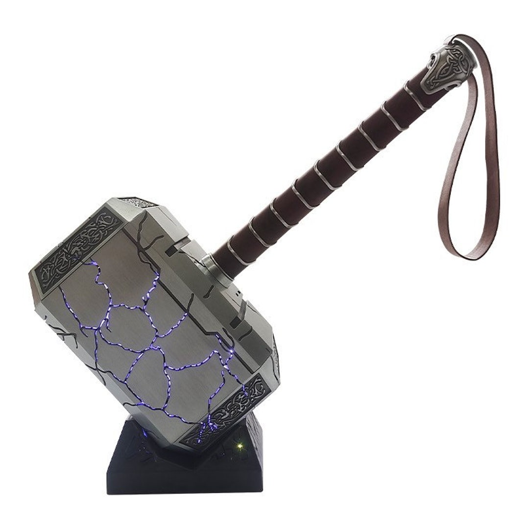 Actual Size Scale Full Metal Avengers Thor Ragnork Hammer With Lights 1 ...