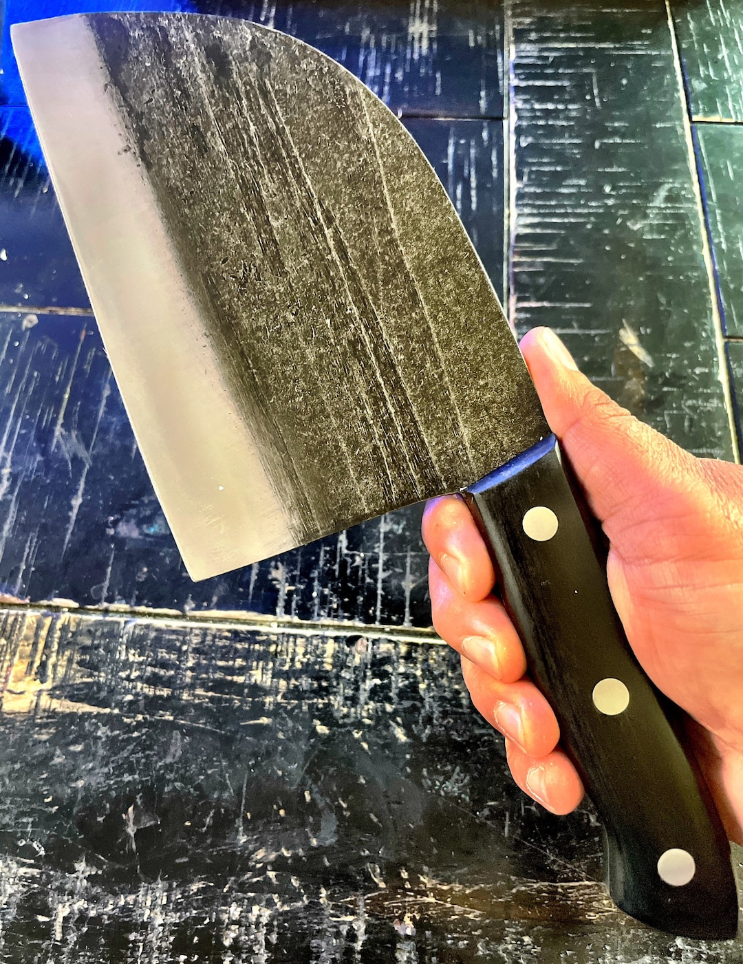 12” Handmade Cleaver Carbon Steel Knife Custom Knife Hunting Hand ...