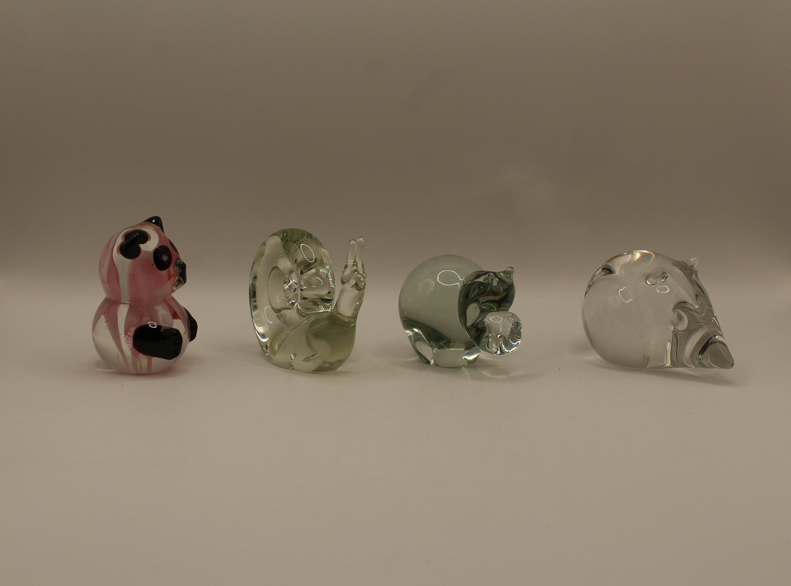Various Hand Made Glass Animal Figures - Small Paper Weights - Etsy