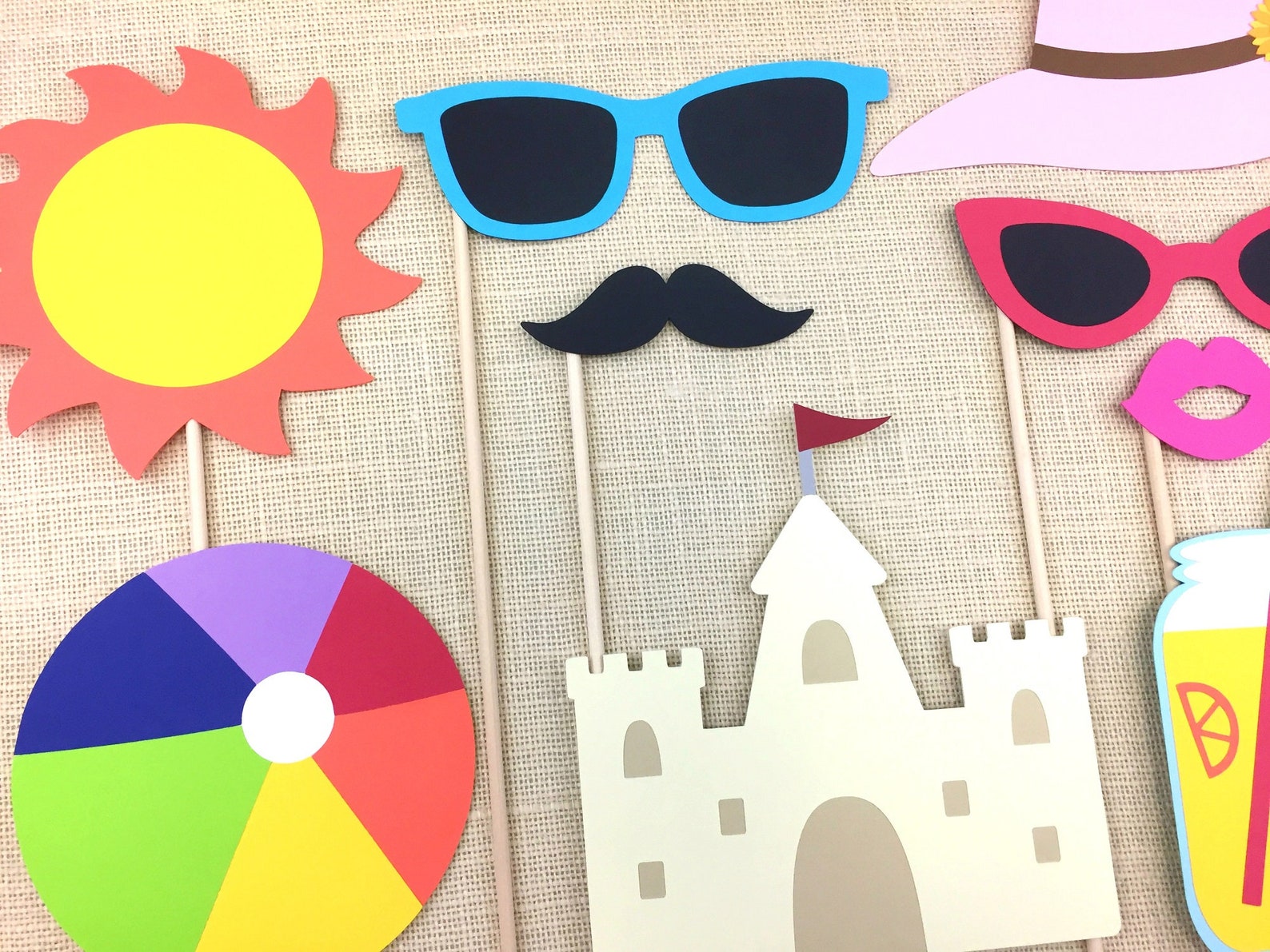 Beach Theme Photo Props / Fun in The Sun / Bridal Shower / | Etsy