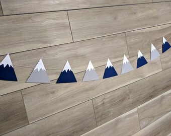 Happy Birthday Banner Mountain - Etsy