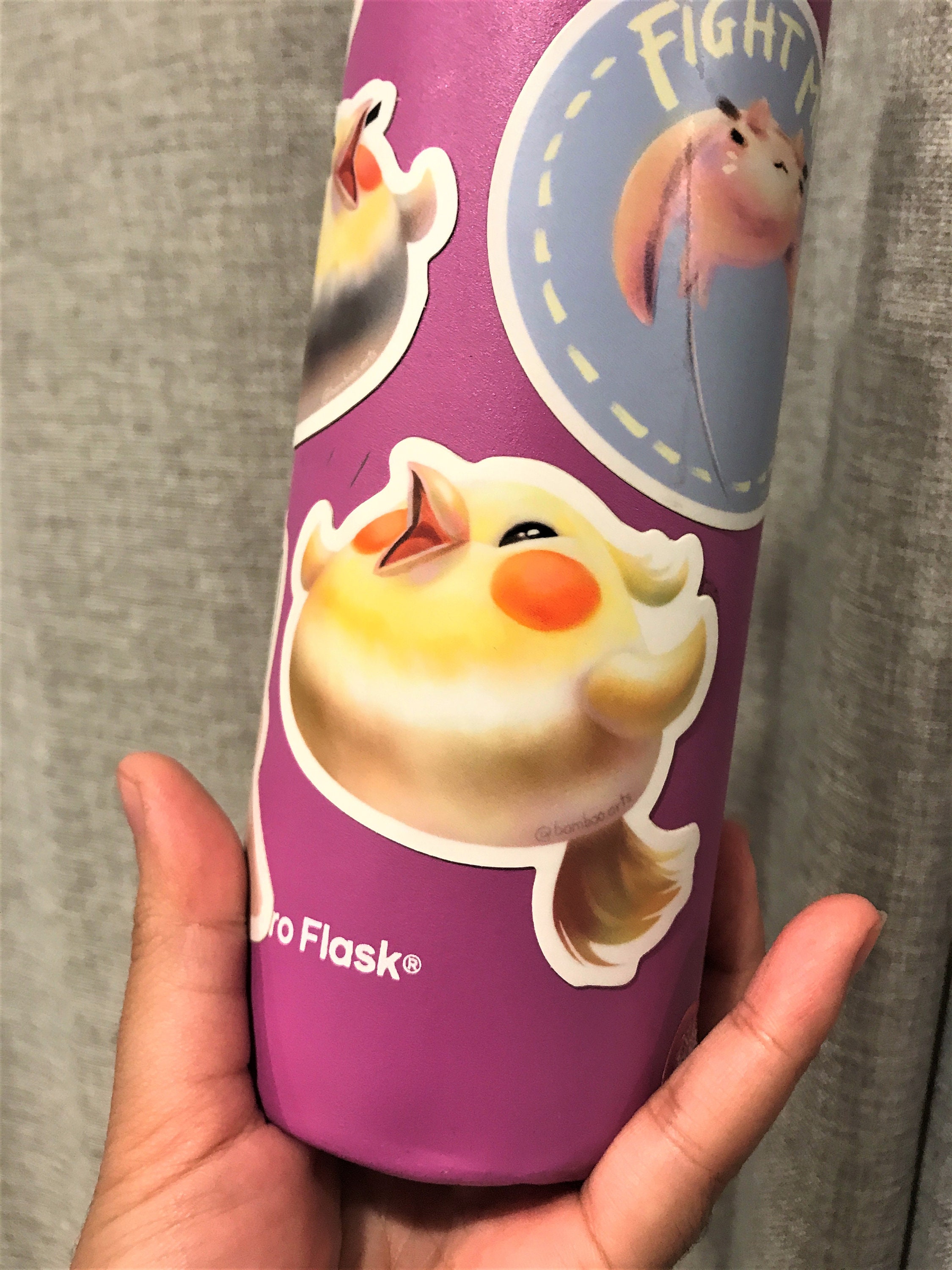 Cockatiel Chubby Birds Vinyl Stickers // 2 Variations // Water, UV ...