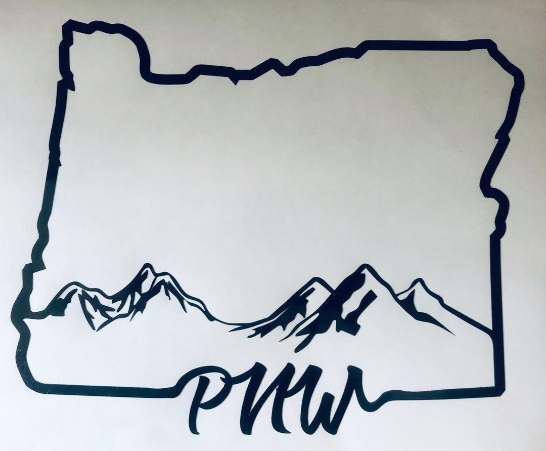 Oregon State Outline (window Decal) - Etsy