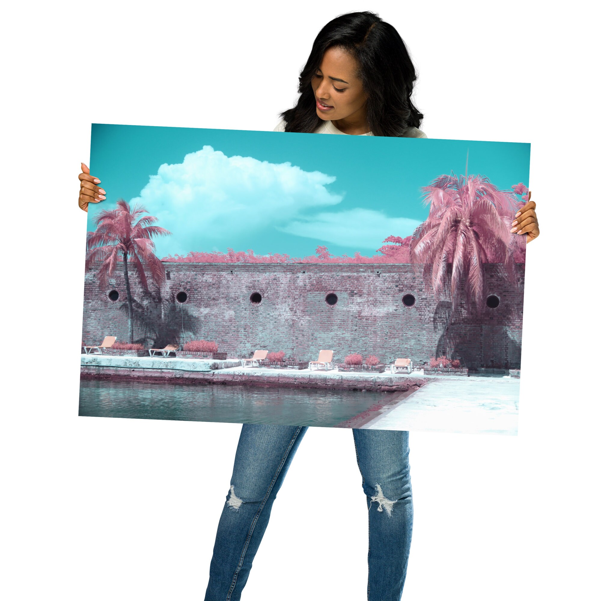 Infrared Art Print Poster 24 X 36 Wall Decor-autumn Pink - Etsy