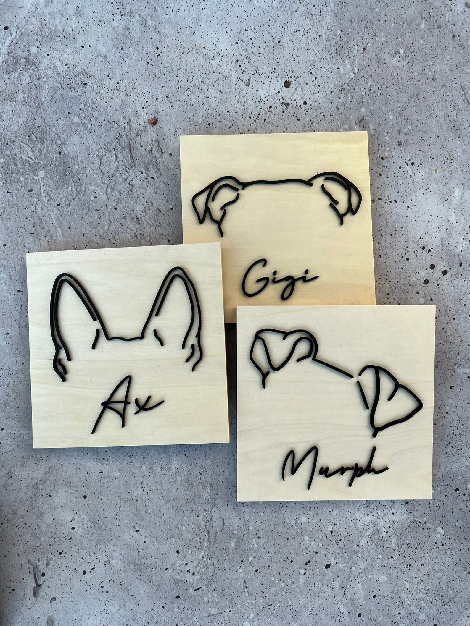 Custom Dog Ear Wall Art - Etsy