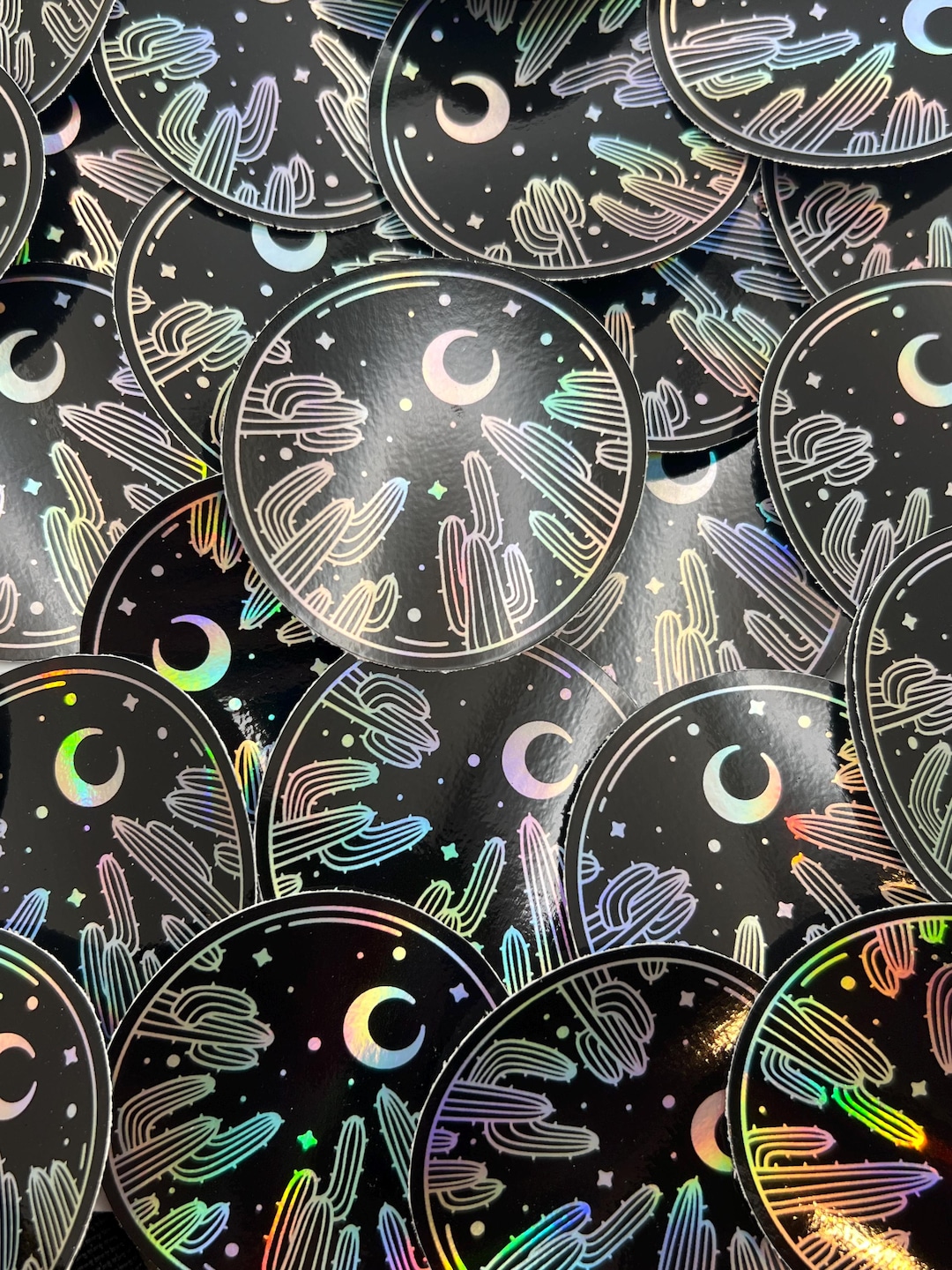 Holographic Desert Sticker - Etsy