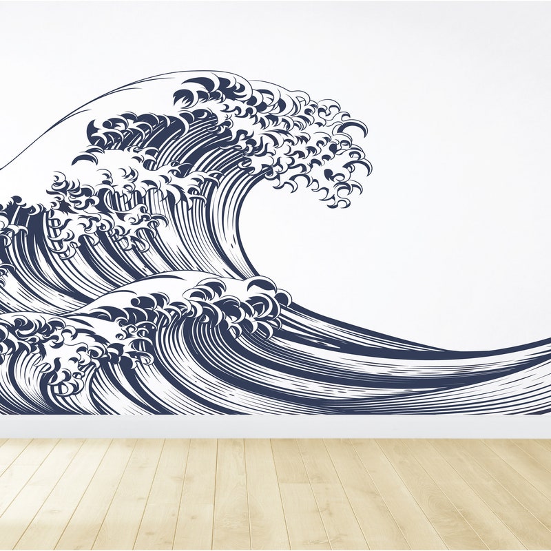 Ocean Wave Mural - Etsy