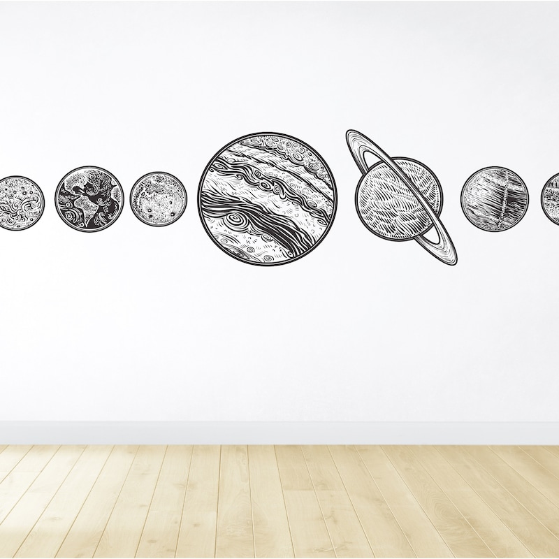 Large Planet Decal - Etsy