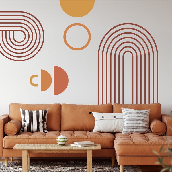 Geometric Wall Decal - Etsy