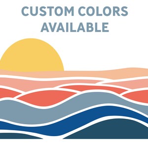 Wave Wall Decal / Wave Wall Mural / Wave Wallpaper / Nautical Wall ...