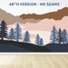 Boho Mountain Decal / Mountain Wall Mural / Forest Wall Decal / Boho ...
