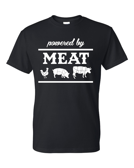 Powered By Meat Funny Carnivore Diet Father's Day BBQ Gift | Etsy