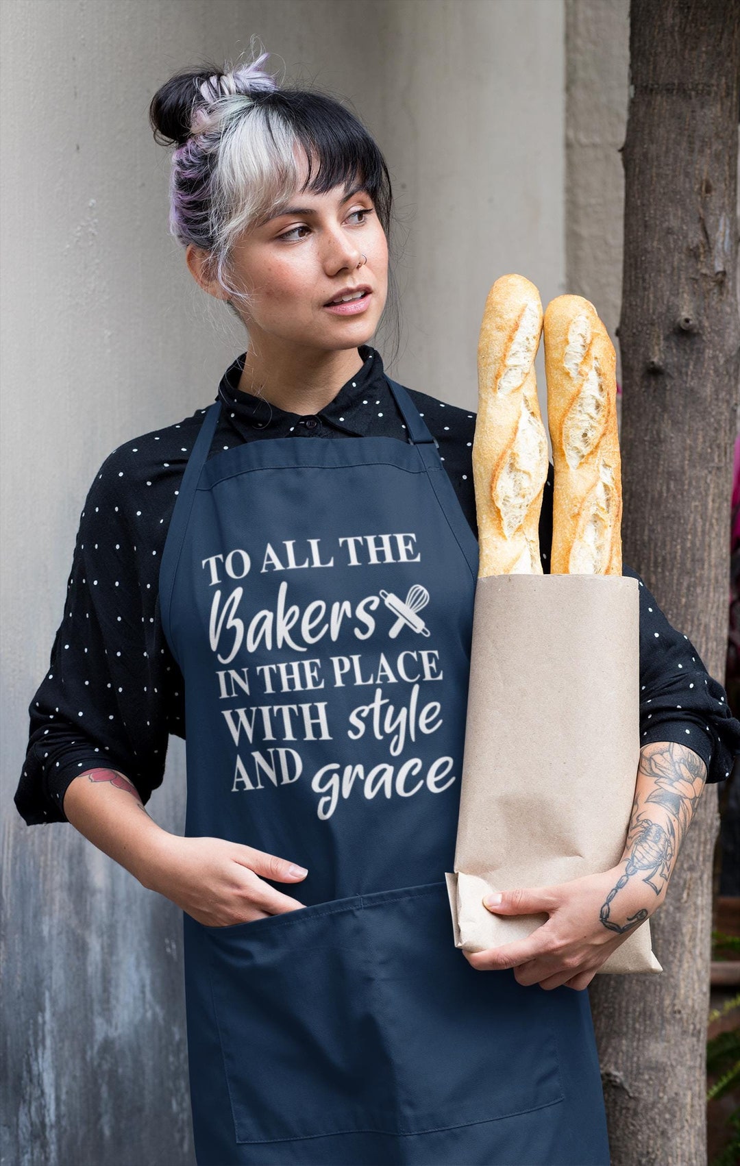 To All the Bakers in the Place Rap Apron, Funny Baker Apron, Baking ...