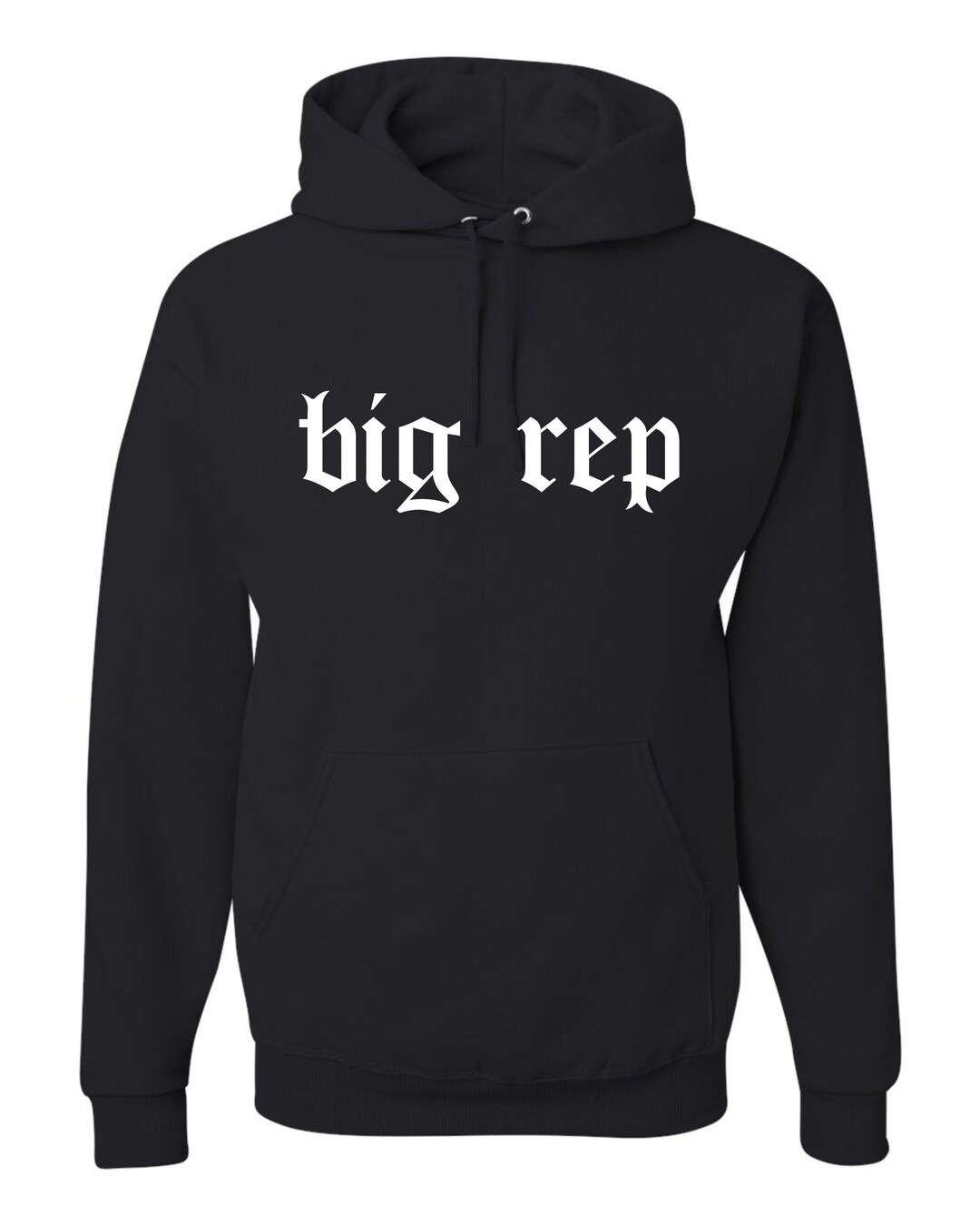 Big Rep Unisex Hooded Sweatshirt Black - Etsy