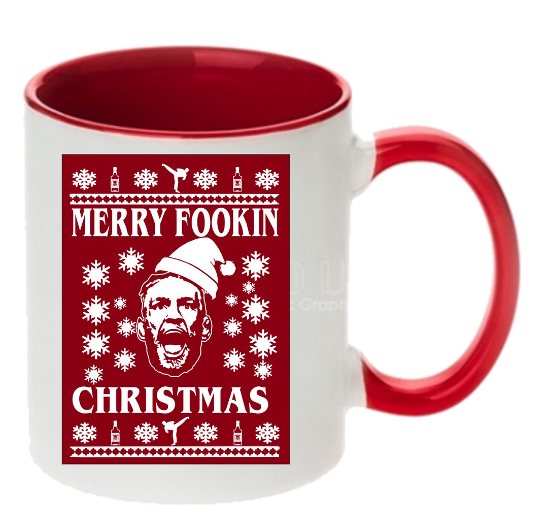 Merry Fookin Christmas Conor Mcgregor Ugly Christmas Sweater - Etsy