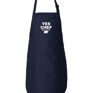 Yes Chef (say It Back) Apron, Merch Fun Gifts, Funny Aprons, TV Show Apron Full-length Apron ...