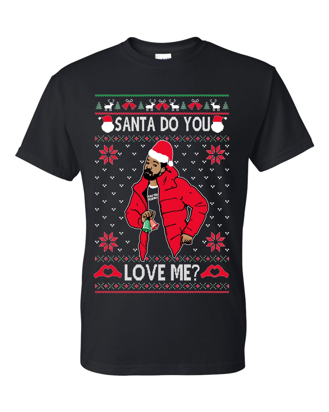 Santa Do You Love Me Drake Ugly Christmas Sweater Unisex T-shirt - Etsy