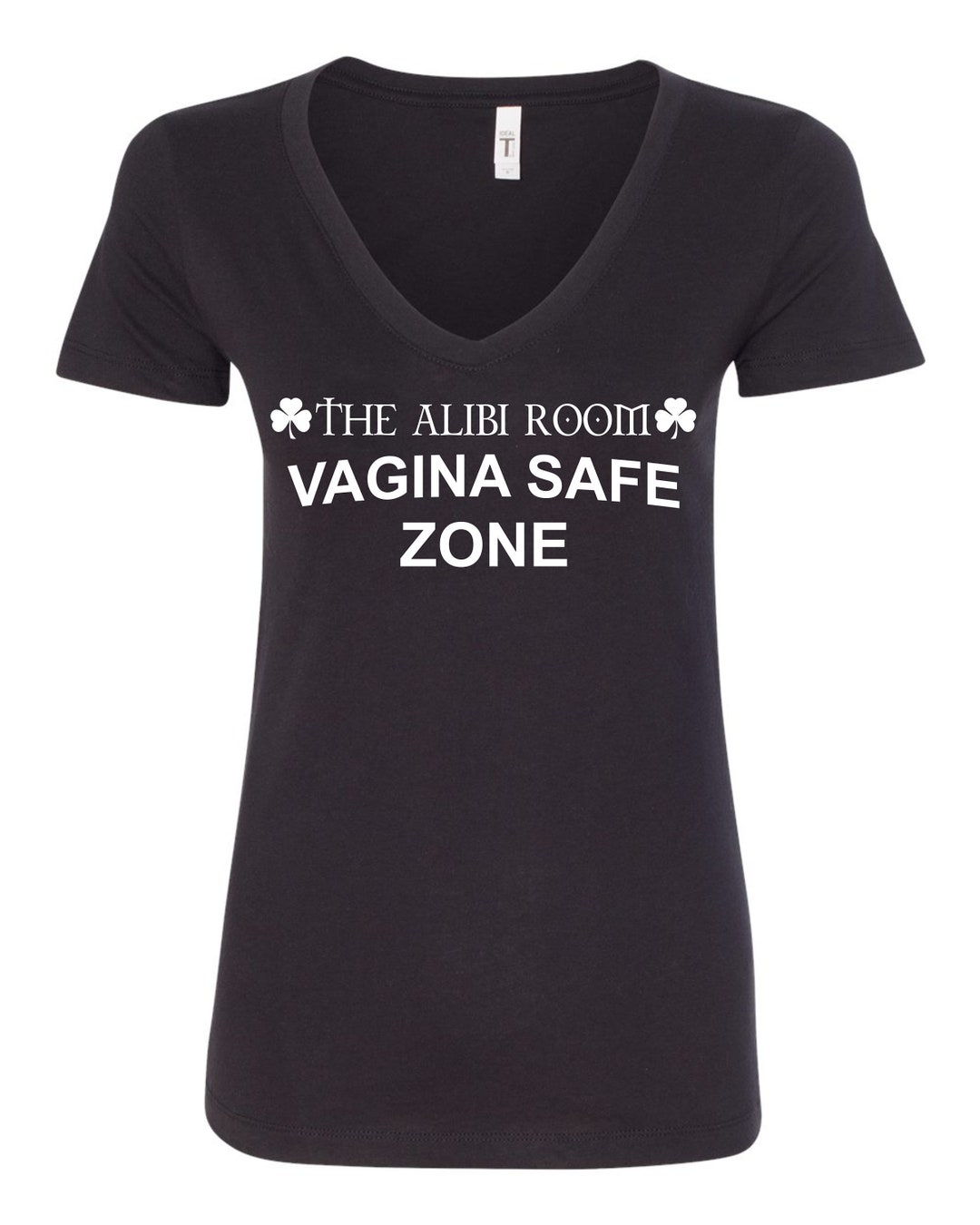 The Alibi Room Vagina Safe Zone Shameless Women's V-neck T-shirt - Etsy