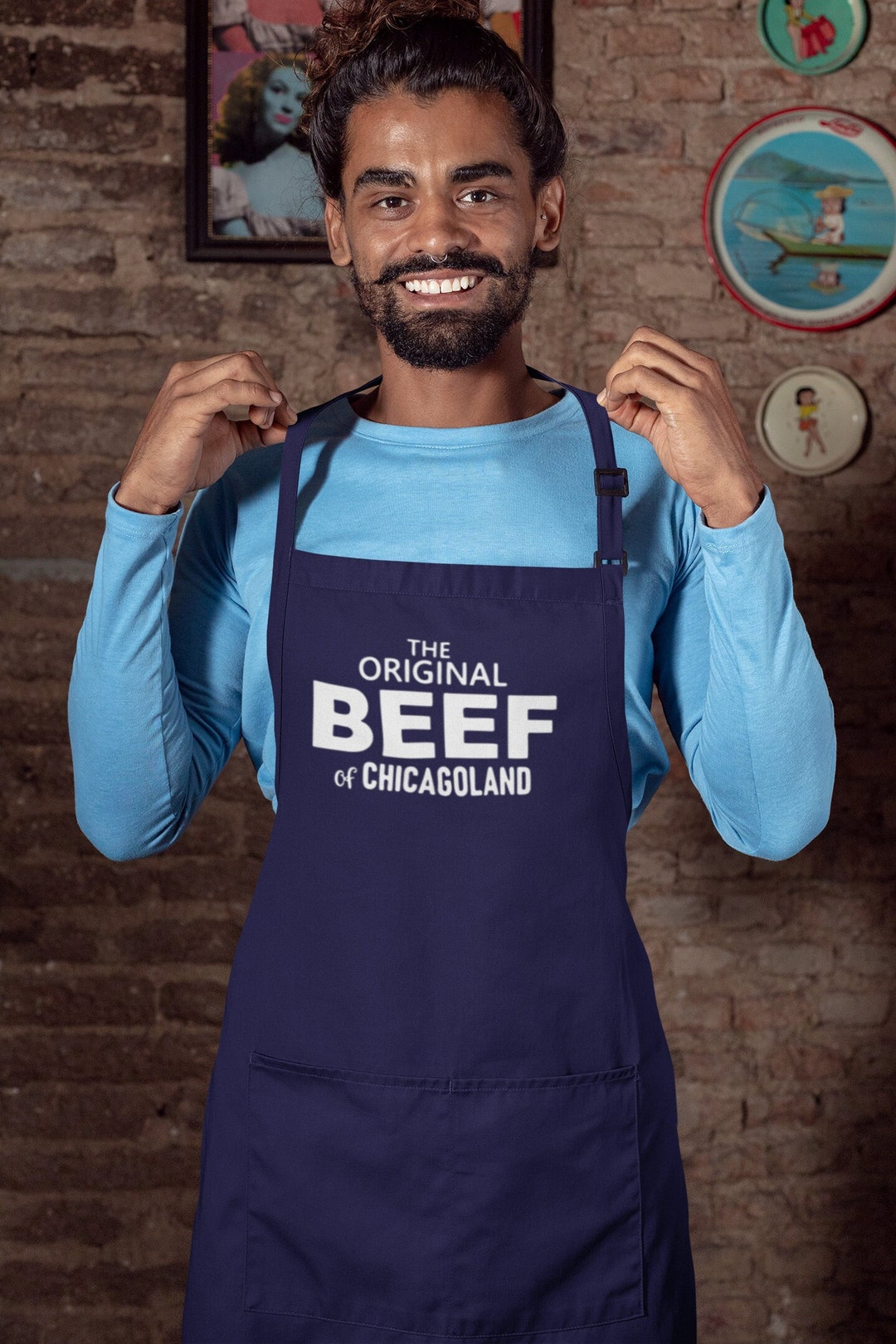 The Original Beef of Chicagoland Apron, Merch Fun Gifts, Funny Aprons ...