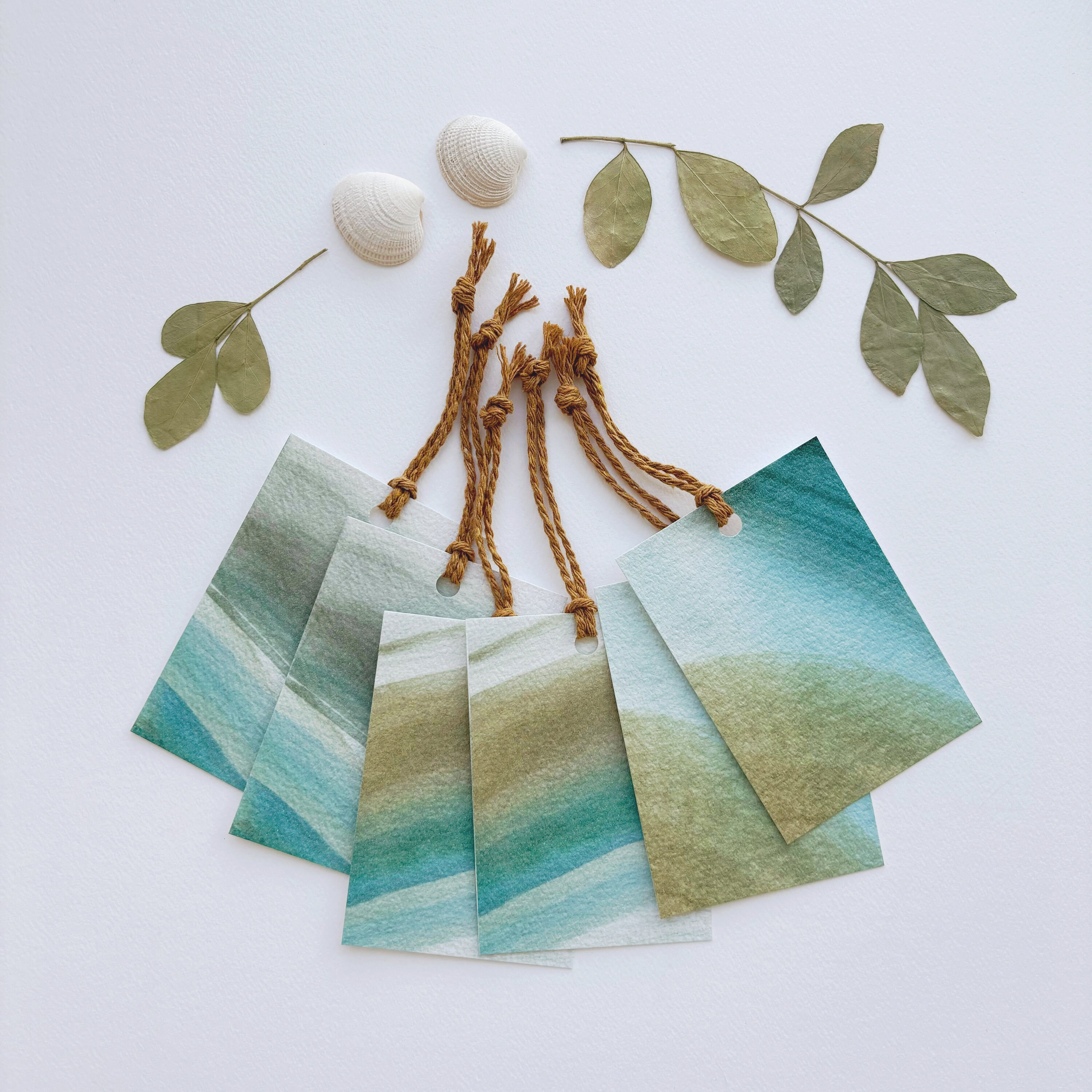 Handmade Gift Tags Summer, Ocean Theme Gift Tags, Watercolor Gift Tags ...