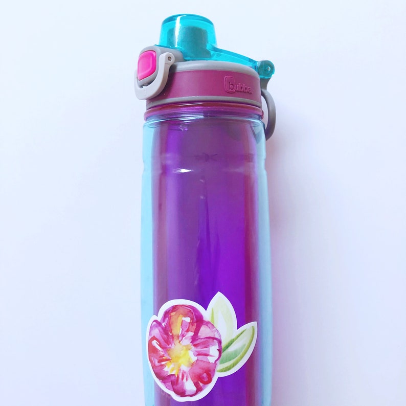 Vinyl Flower Stickers Pink Flower Stickers for Hydroflask - Etsy