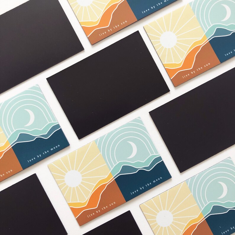 Boho Sun and Moon Magnet, Boho Magnets, Live by the Sun Love by the ...