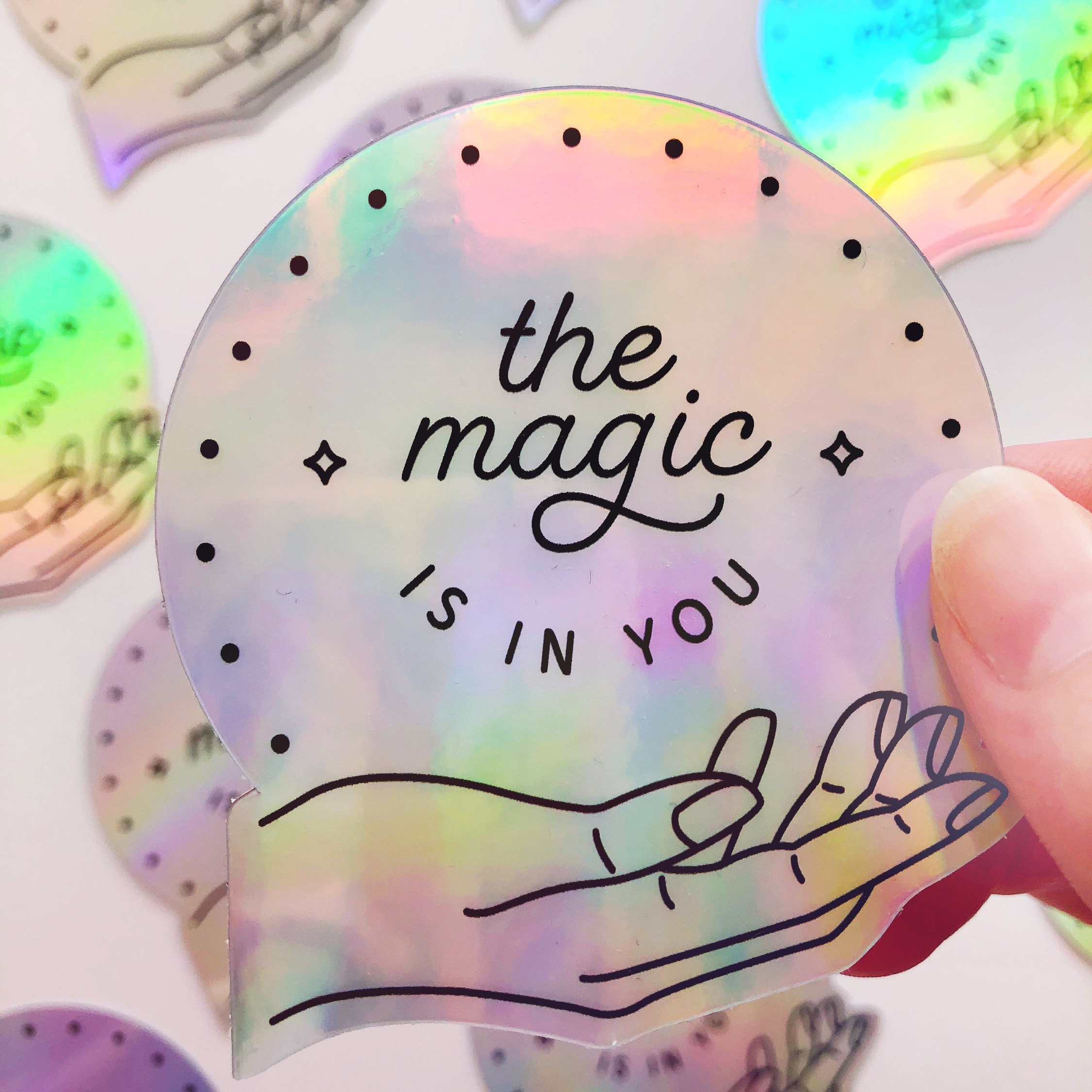 Holographic Sticker, the Magic is in You, Magic Stickers, Holographic ...