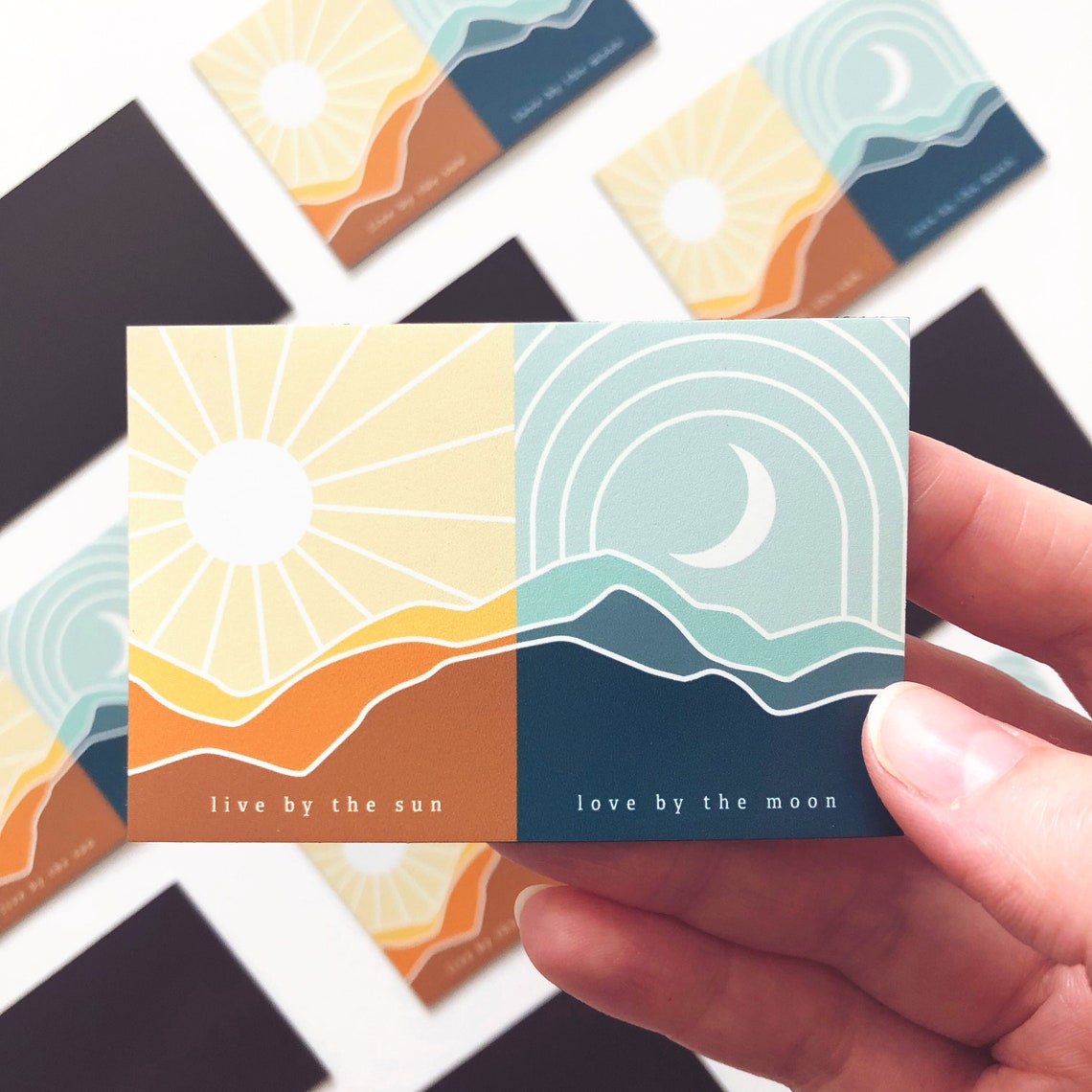 Boho Sun and Moon Magnet, Boho Magnets, Live by the Sun Love by the ...