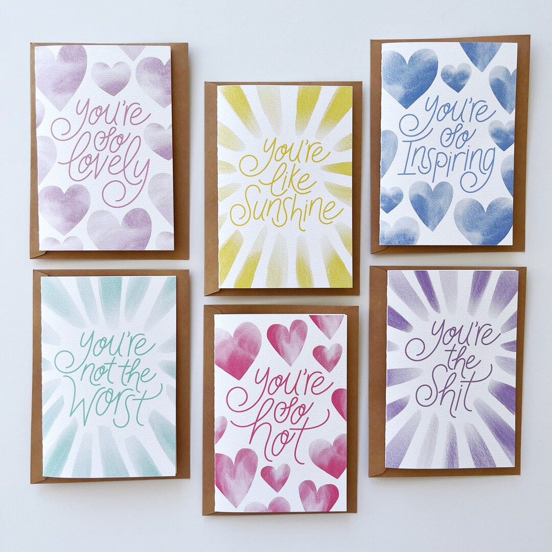 Encouragement Cards for Friends, Compliment Cards, Uplifting Cards ...