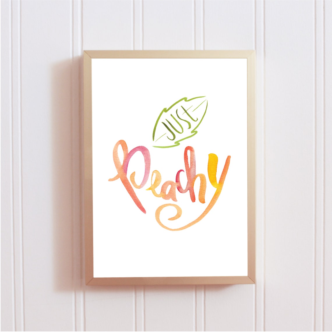Just Peachy Print Peachy Prints Just Peachy Wall Art Peach - Etsy UK